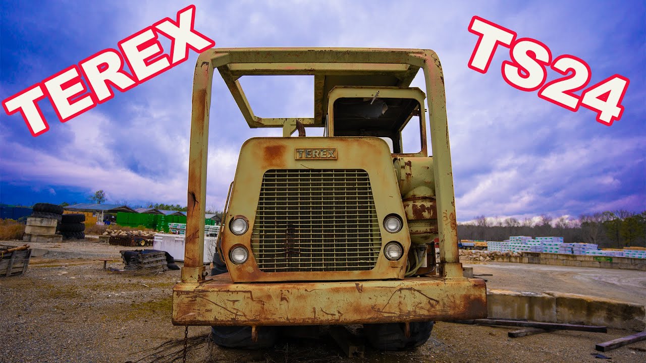 Abandoned Terex TS24 scrapers. - YouTube