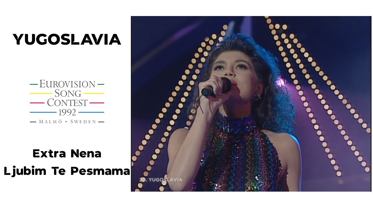 Extra Nena - Ljubim Te Pesmama (Eurovision 1992 - Yugoslavia) - YouTube