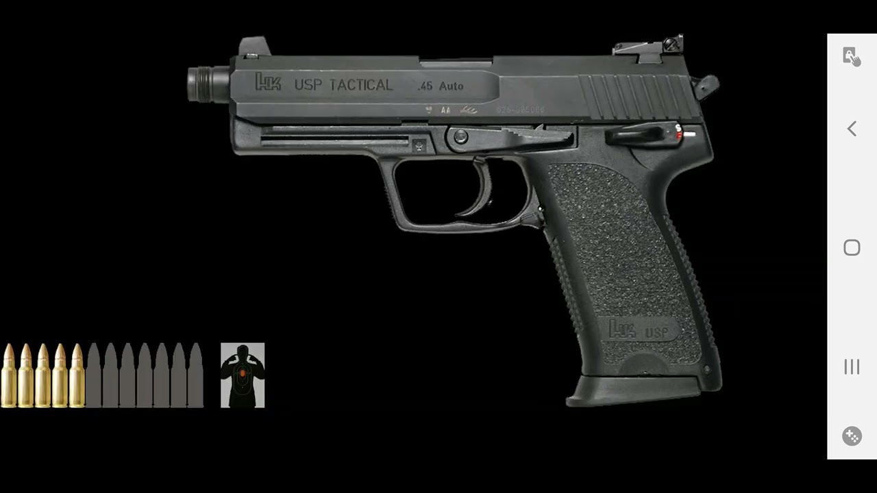 H&K USP TACICAL 45 hand gun - YouTube