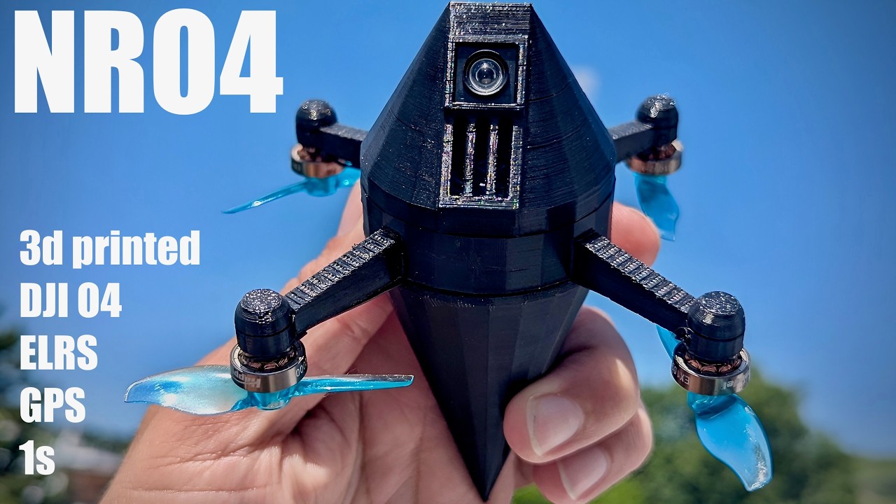 NRO4 - 3d printed Nano Rocket FPV drone with DJI O4 - YouTube