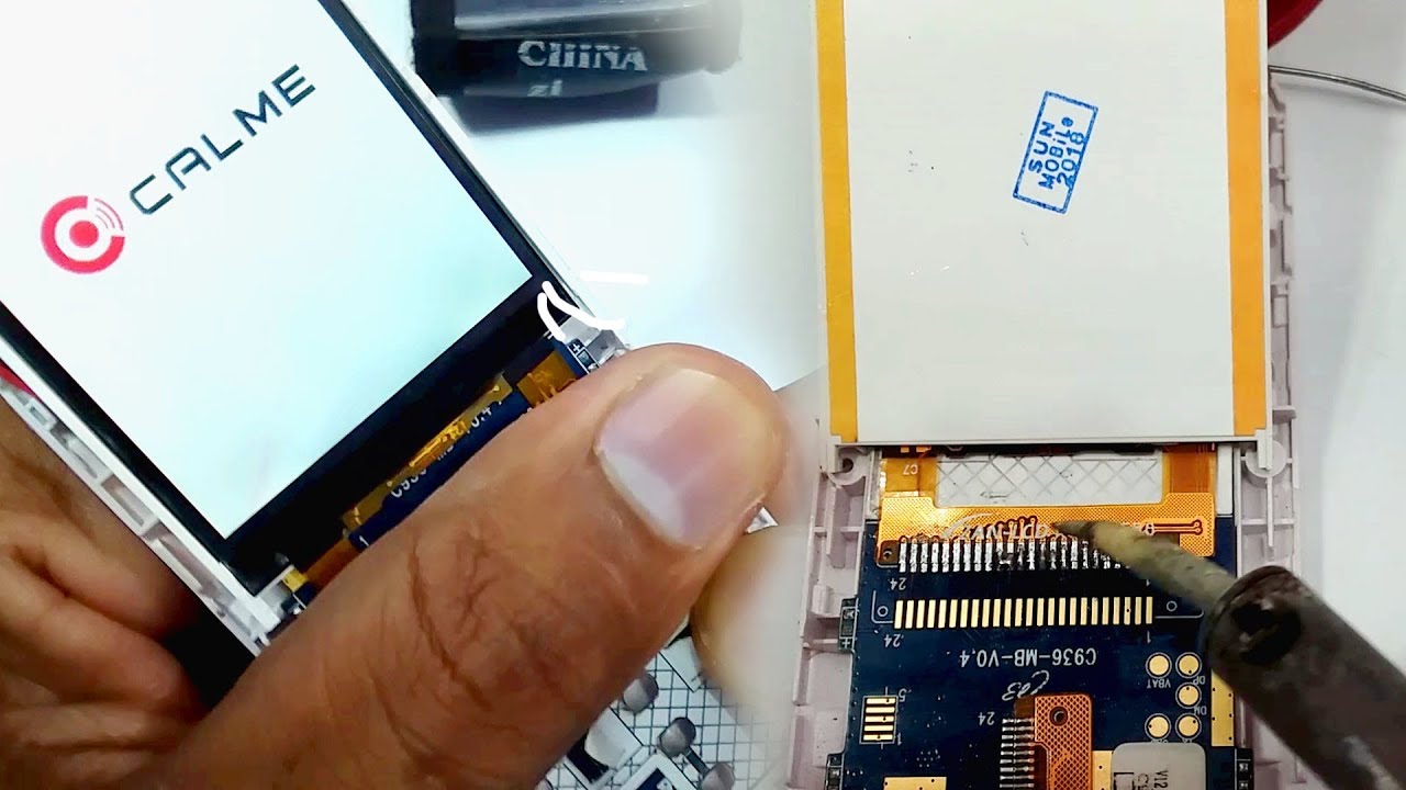 how to replace change mobile phone qmobile broken LCD Lec#9 - YouTube