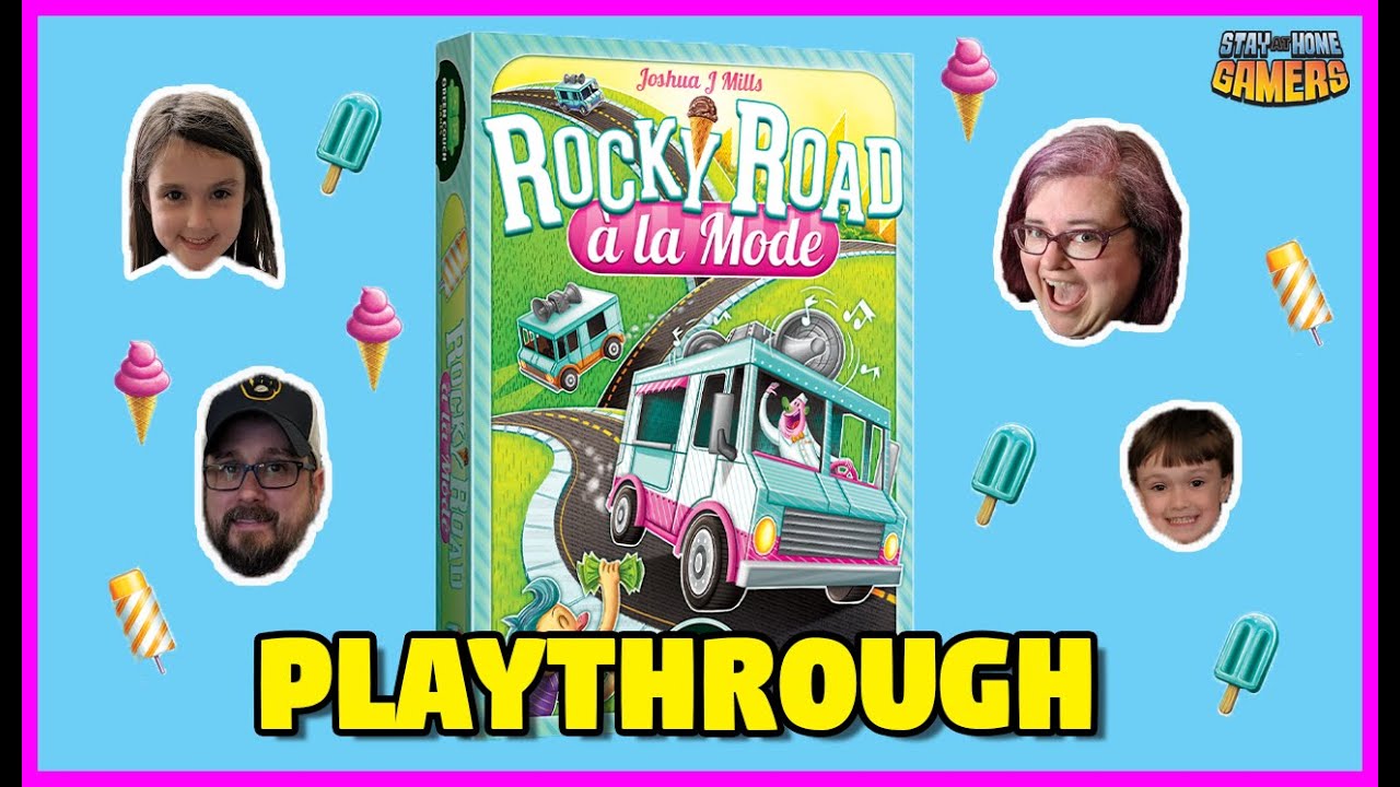 Rocky Road a la Mode Family Board Game Playthrough - YouTube