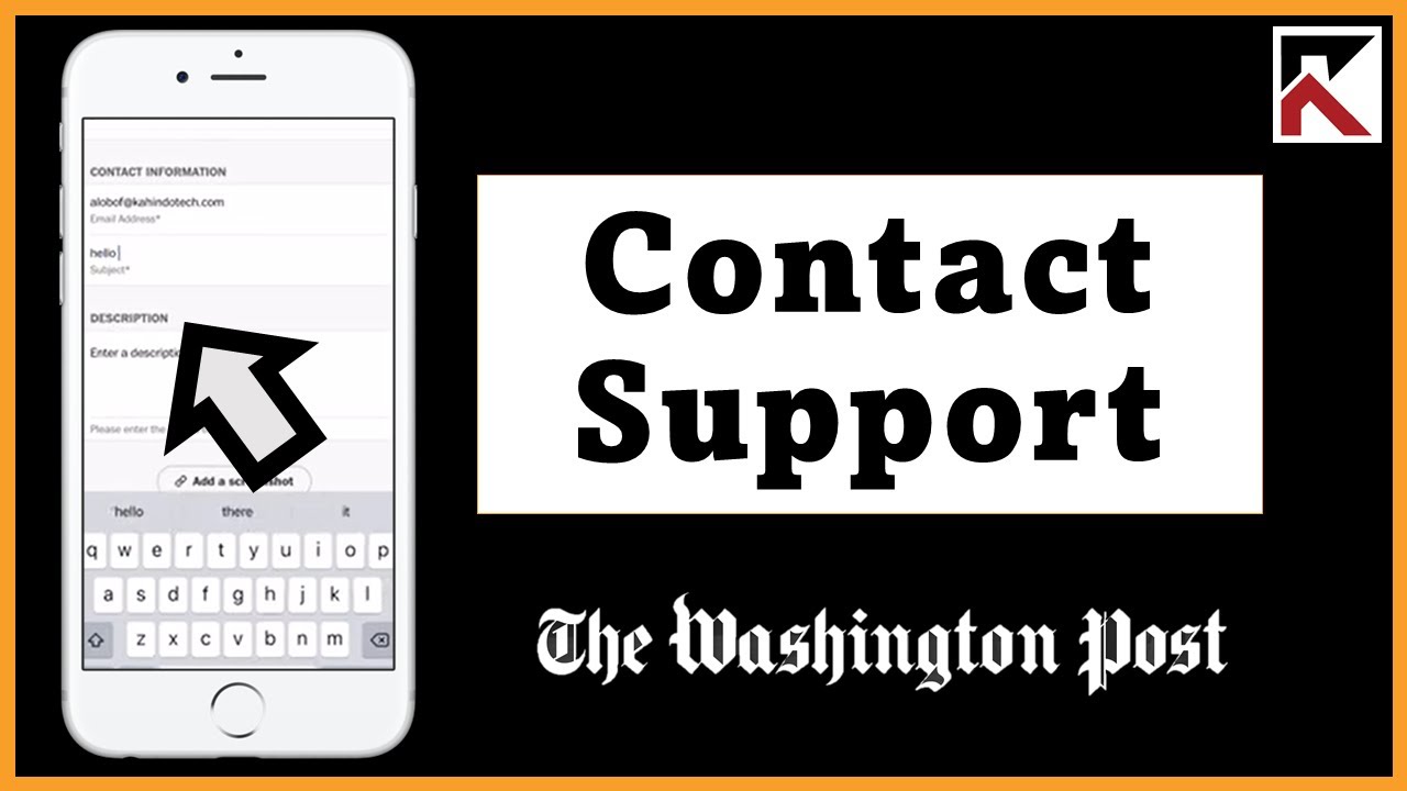 How To Contact Washington Post From Their App - YouTube