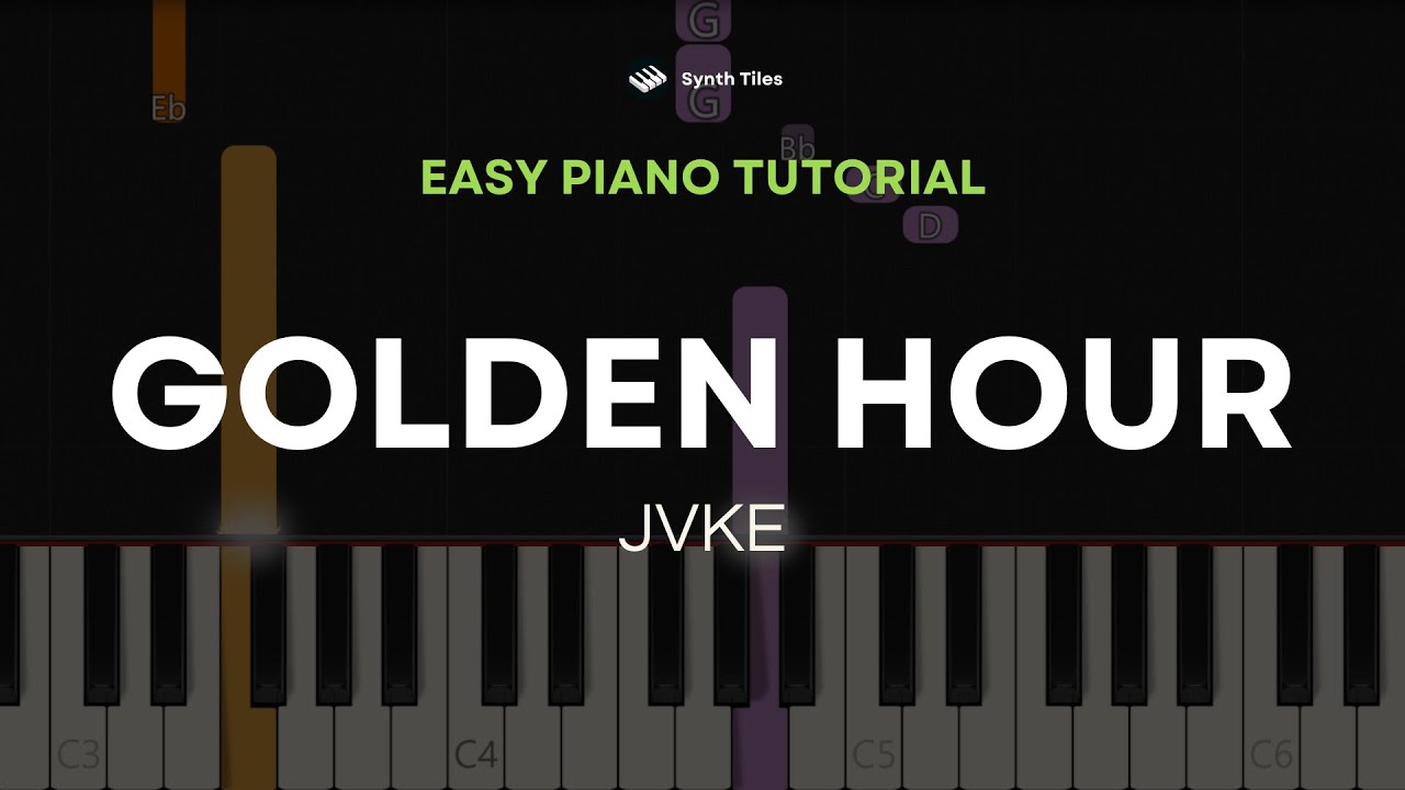 Golden Hour (JVKE) | EASY Piano Tutorial by ST - YouTube