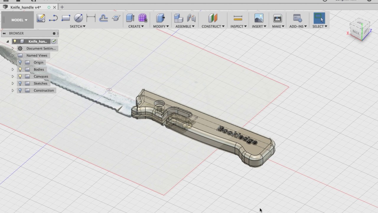 Fusion360 왕초보 버려진 칼 되살리기 Knifehandle - YouTube