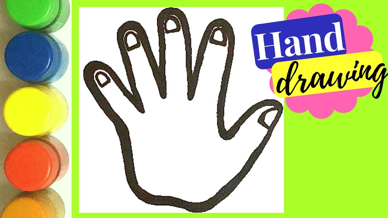 RAINBOW HAND DRAWING AND COLORING FOR KIDS, TODDLERS. MK ART COLOURS ...