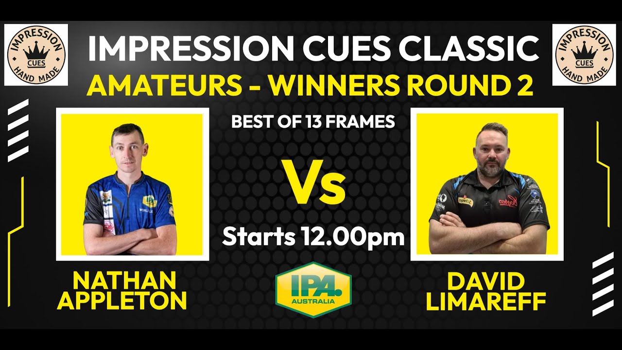 IPA Aus Amateur Event 2 LAST 16 - Nathan Appleton v David Limareff - YouTube