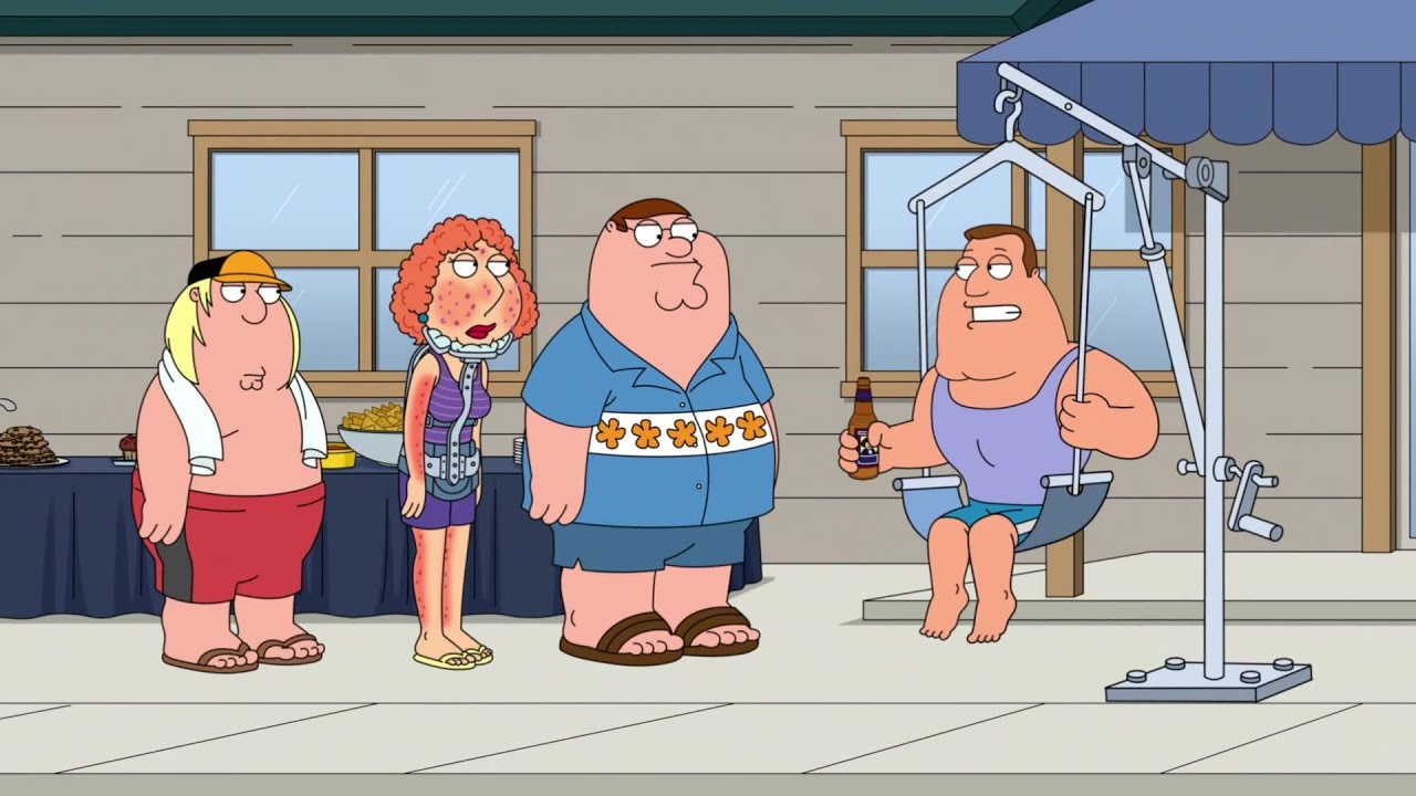 Family Guy - Why the man who can't go swimming has a pool party? - YouTube