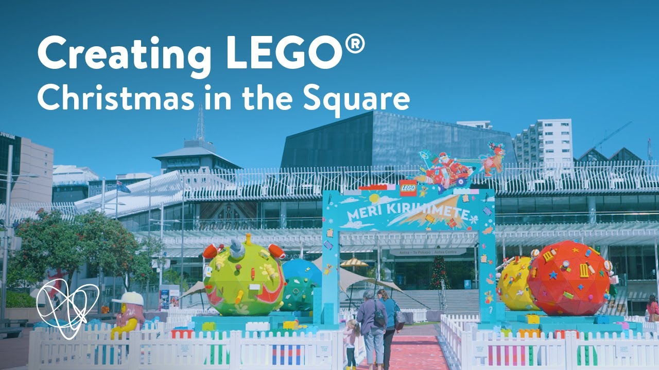 Creating LEGO® Christmas in the Square | Auckland Live - YouTube