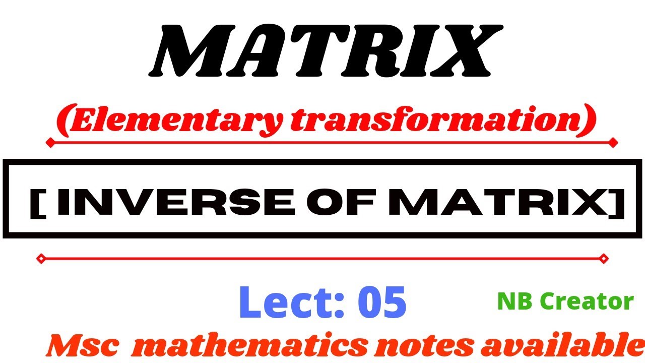 To find inverse matrix by elementary transformation|| (Gauss jorden ...