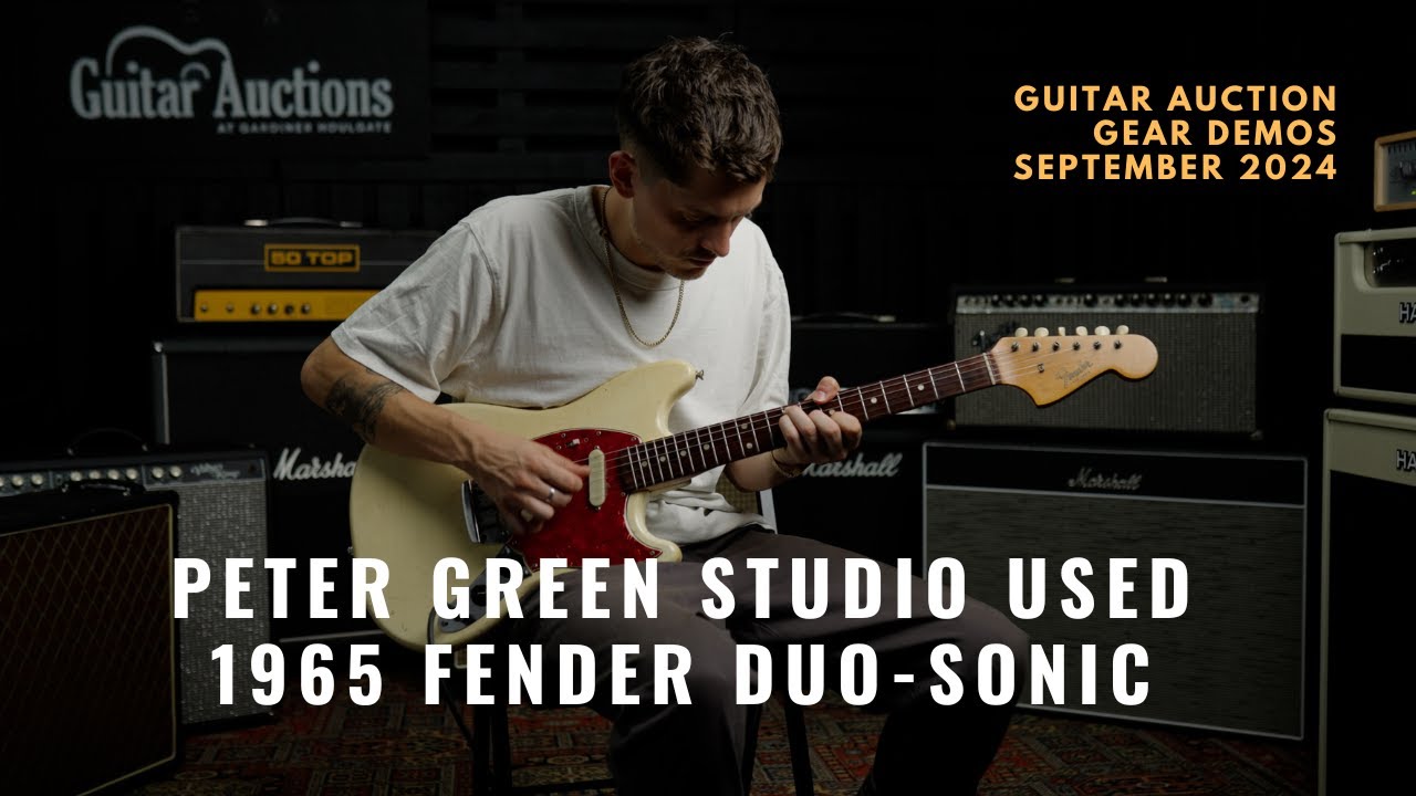Peter Green studio used 1965 Fender Duo-Sonic | September 2024 Gear ...
