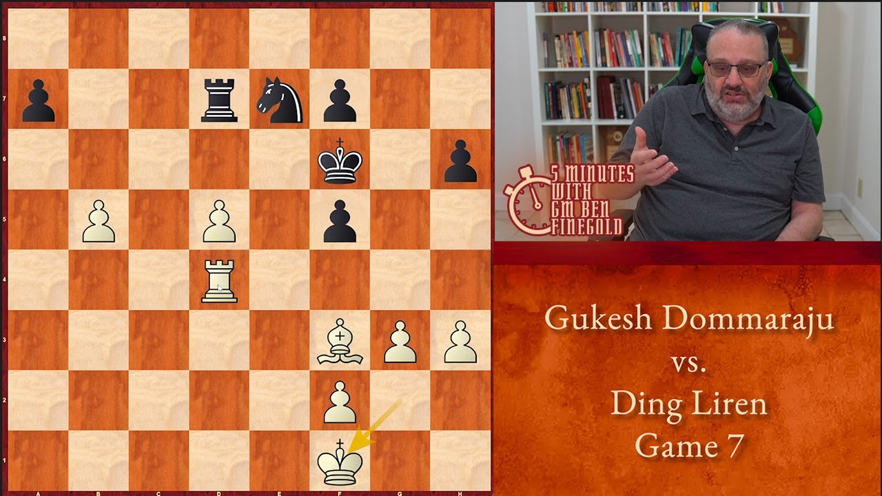 5 Minutes with GM Ben Finegold: Gukesh vs.Ding, Game 7 - YouTube
