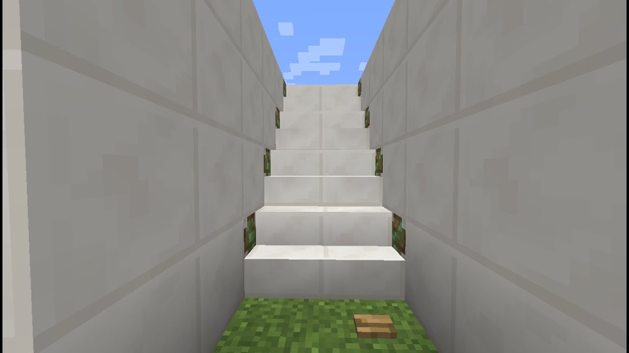 How to make a pop out staircase in Minecraft! (#7) - YouTube