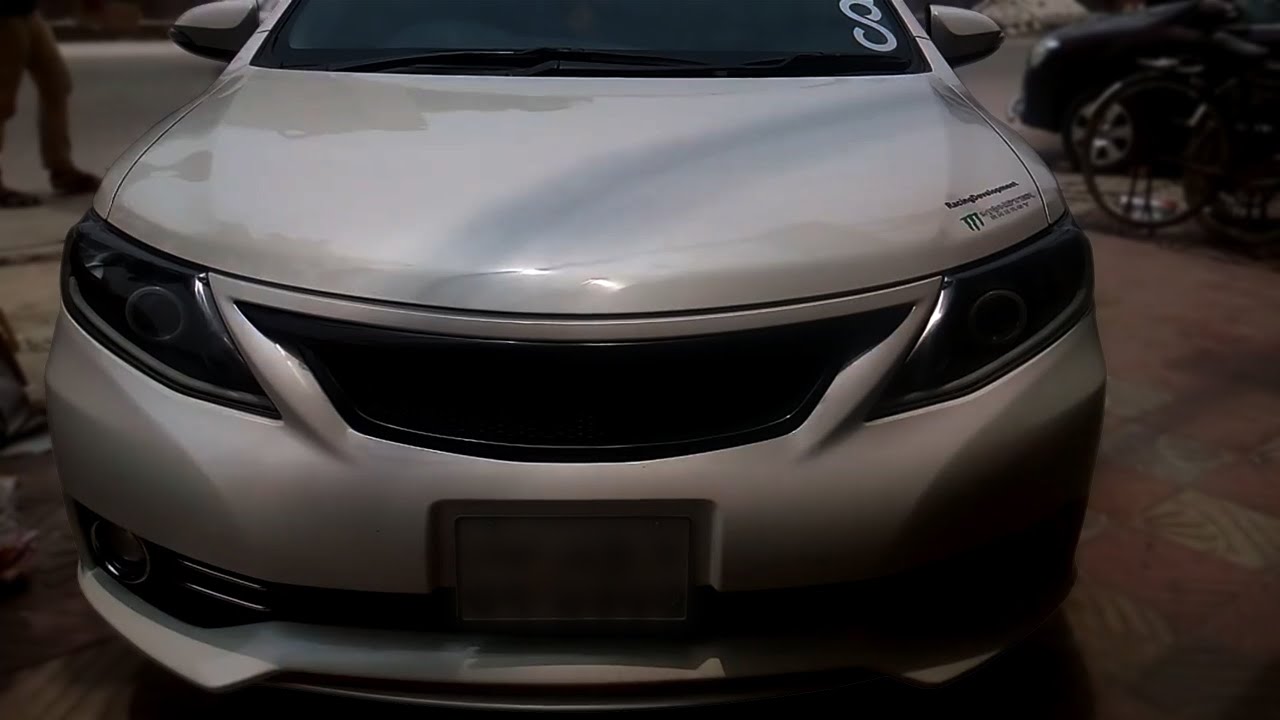 DRL Projector Headlight Installed Toyota Allion modified 2010/15 - Mesh ...