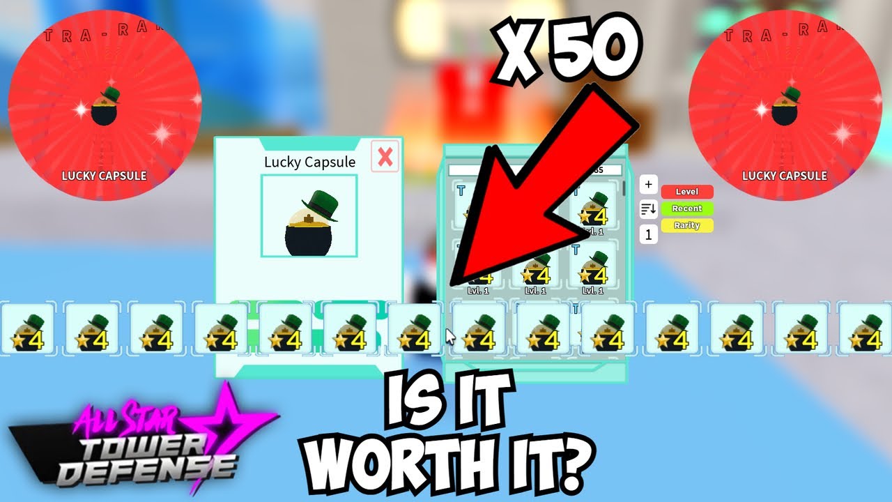 Spending $3,000+ ROBUX On Lucky Capsules In All Star Tower Defense ...