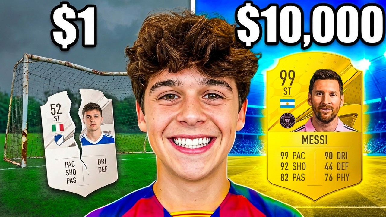 $1 Vs $10,000 Team In FIFA - YouTube