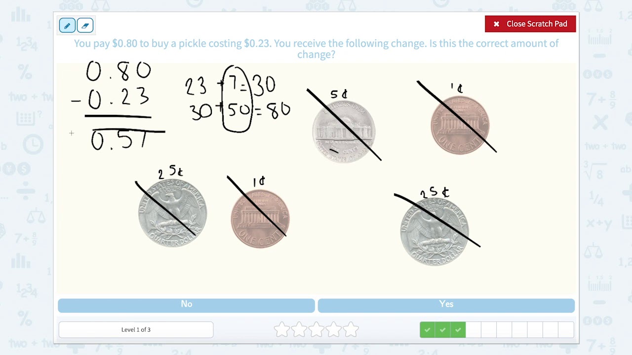 2.34 Making Change Up to $5 - YouTube