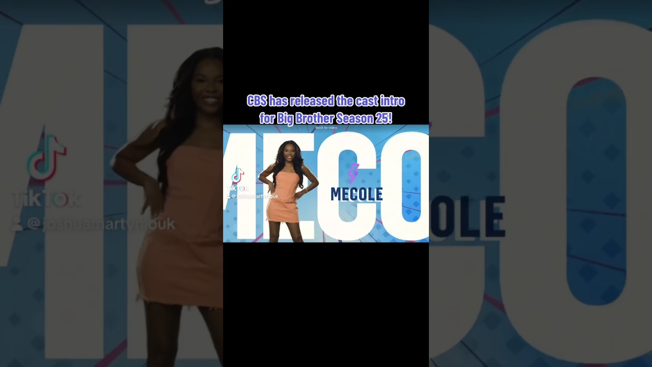 CBS has released the cast intro for Big Brother Season 25 featuring the ...