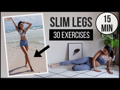 SLIM LEGS + BURN FAT: 30 Best Exercises in 15 min TABATA (Results in 2 Weeks) ◆ Emi ◆