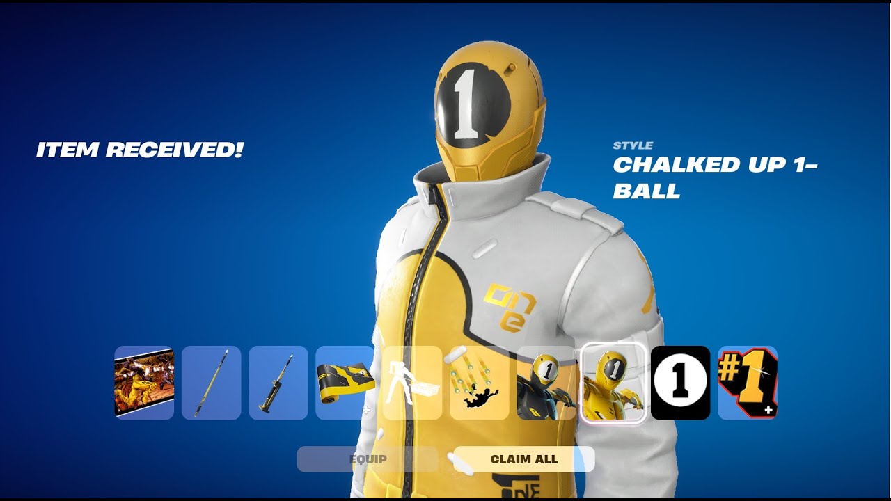 Fortnite | Battle Pass Reward Unlock | Page 3 | 1-Ball Outfit | View ...