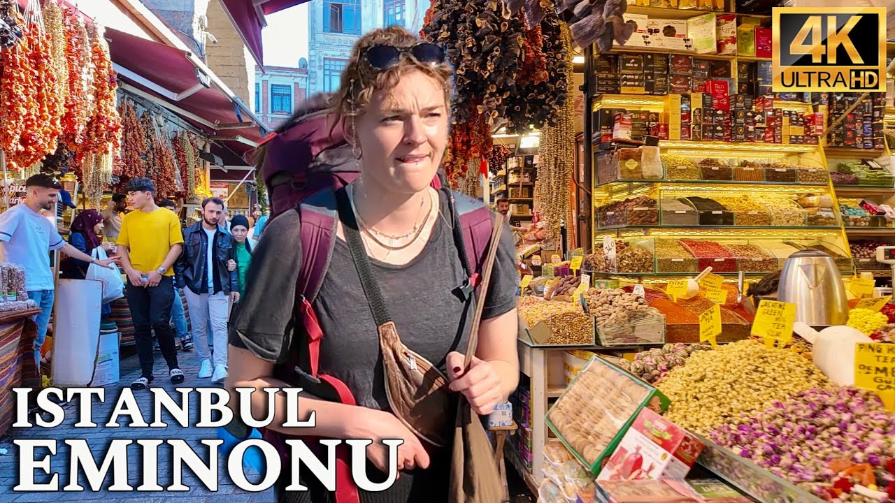 Istanbul Turkey 2024 City Center Markets Around Eminonu Bazaar 4K Walking Tour - YouTube