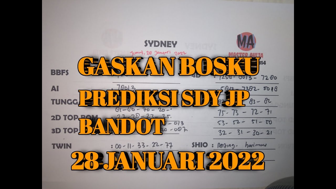 SIDNEY SINGLE NUMBERS - SIDNEY WEEK PREDICTION FRIDAY 28 JANUARY 2022 ...