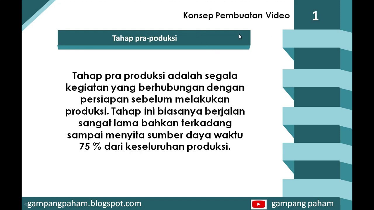 Simdig #12. Tahapan Pra Produksi - YouTube