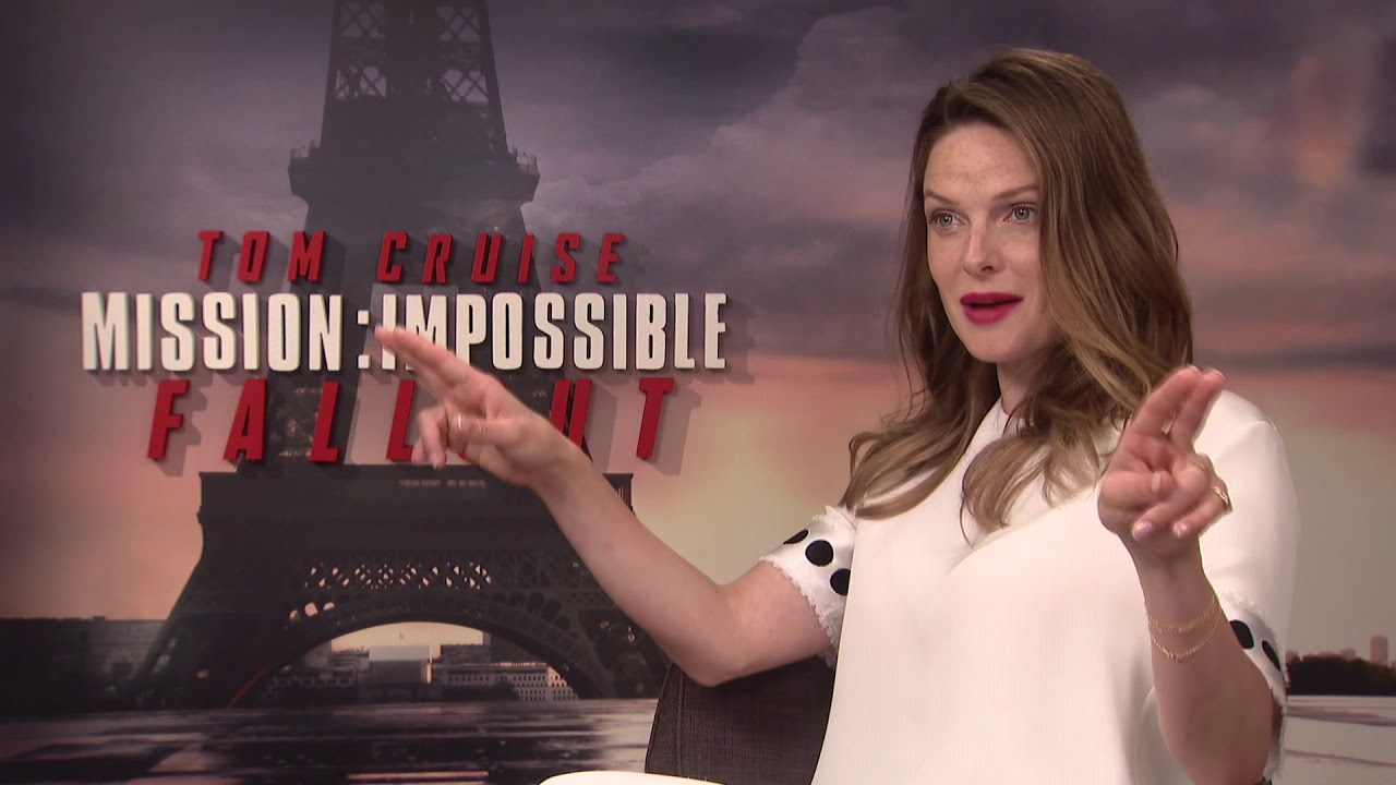 MISSION IMPOSSIBLE FALLOUT: Rebecca Ferguson Interview - YouTube