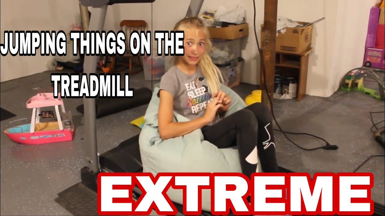 Jumping things on the treadmill {PART 2} EXTREME - YouTube