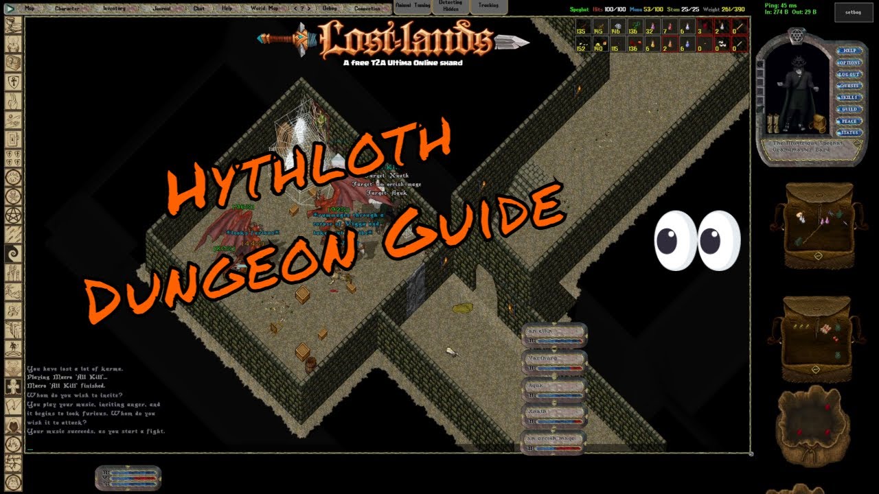 Ultima Online T2A Lost Lands UOLL 2024 Hythloth Dungeon Review - YouTube