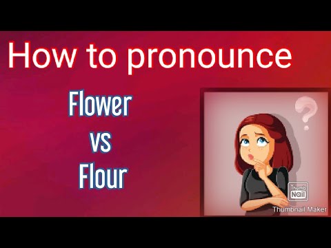 How to pronounce - Flower vs Flour - YouTube