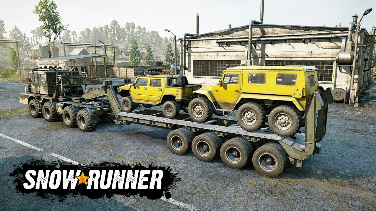 Snowrunner - Kolob 74941 Best of Truck Car transport trailer | Gameplay ...