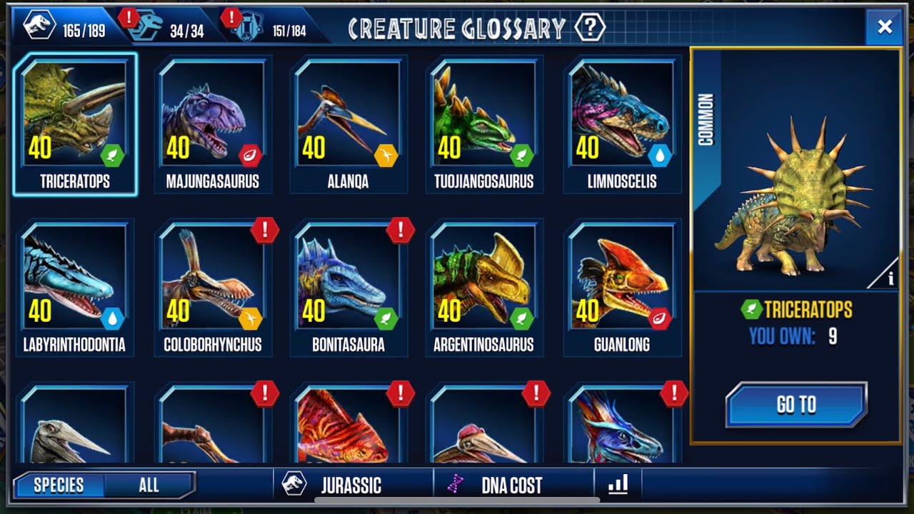 TRICERATOPS - JURASSIC WORLD THE GAME EP.1 - YouTube