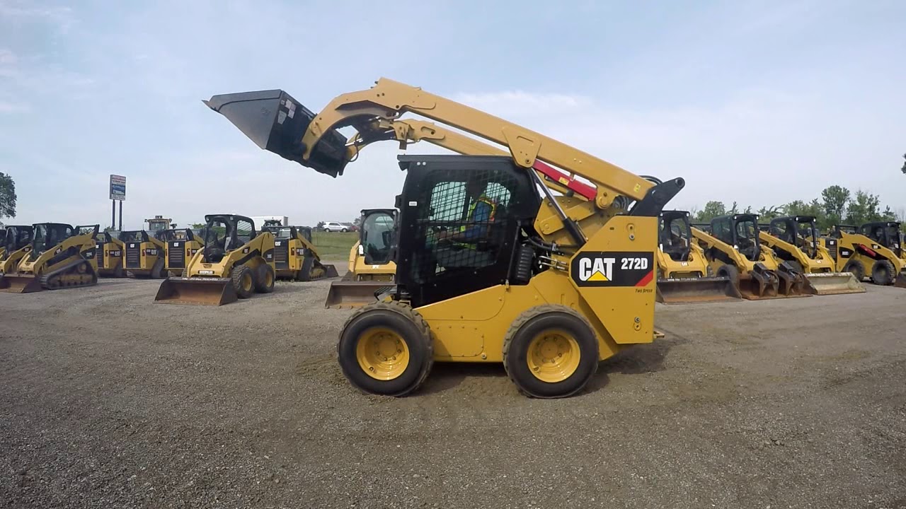 2015 CAT 272D SKID STEER LOADER - YouTube
