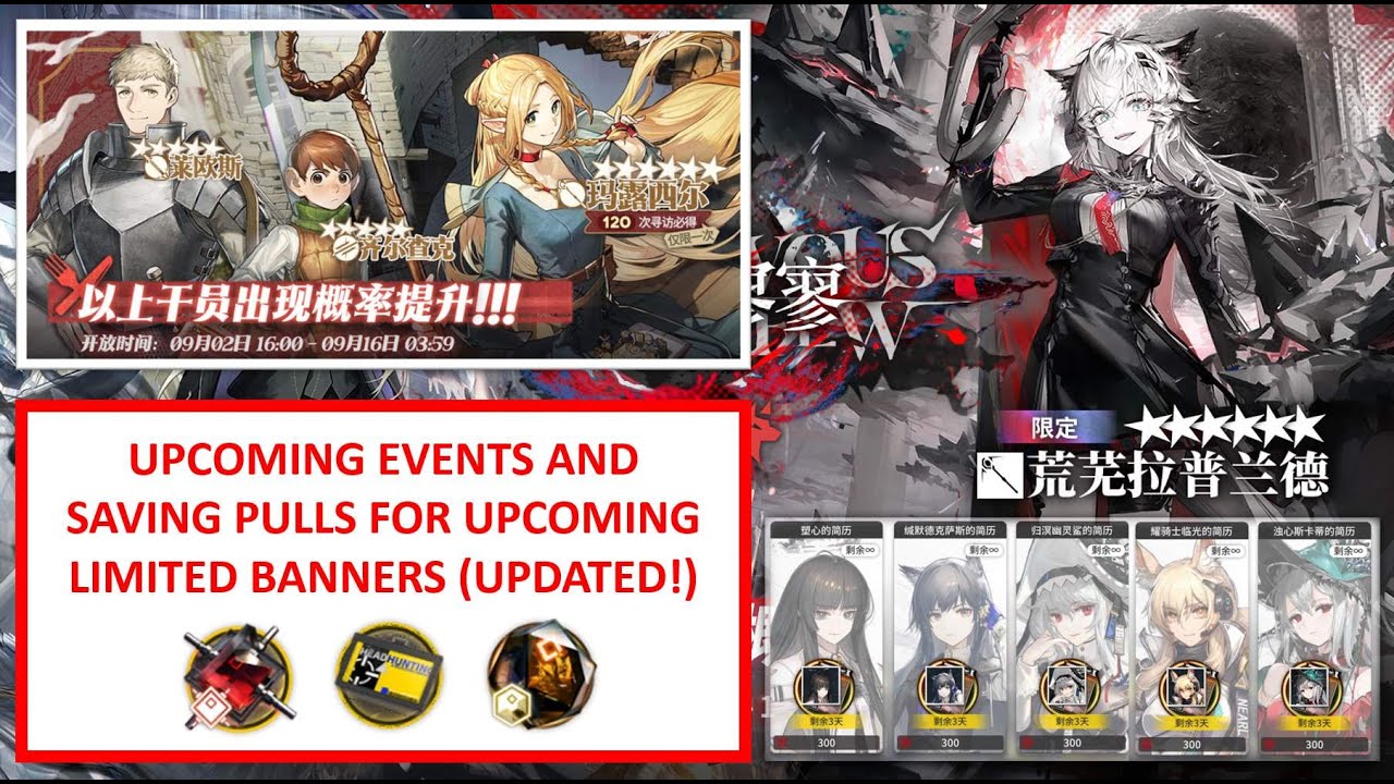 REMINDERS, NEXT EVENTS, IS5, HOW MANY PULLS YOU CAN SAVE UNTIL LAPPLAND ...