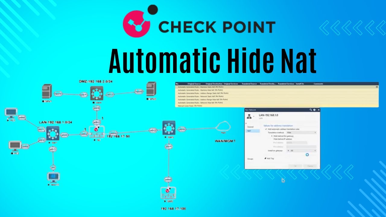 Automatic Hide NAT in Check Point Firewall | Simplified NAT Lab Setup ...