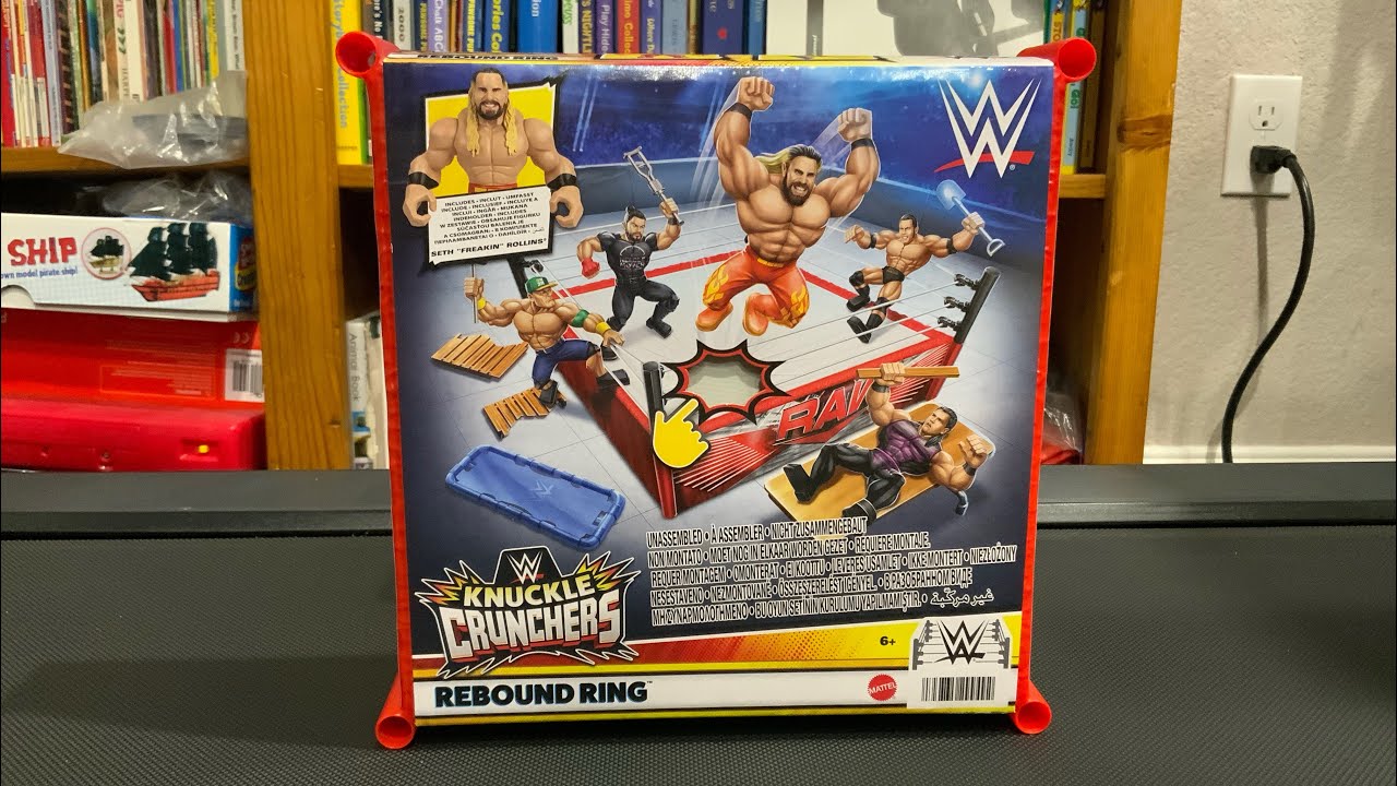 WWE KNUCKLE CRUNCHERS SETH ROLLINS REBOUND RING REVIEW - YouTube