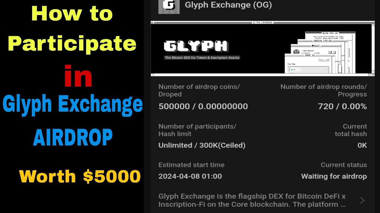 Claim Glyph Exchange AIRDROP worth $5000 |How to Participate in Glyph ...