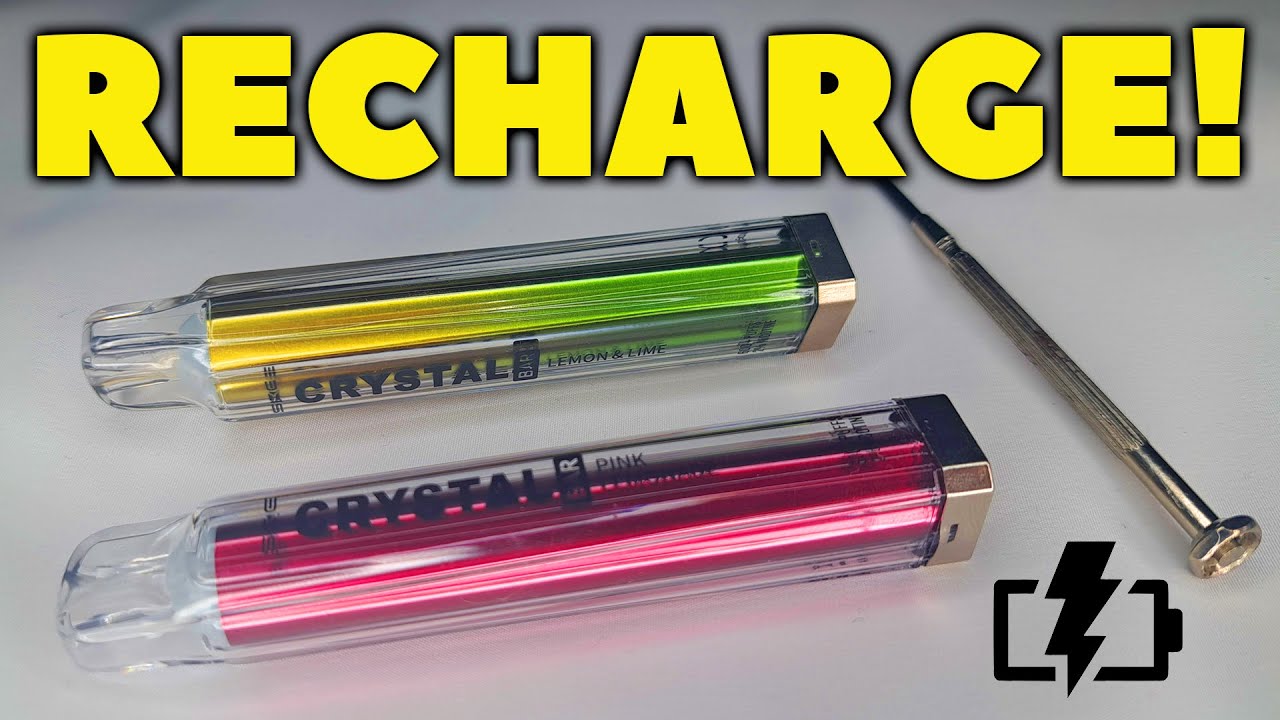 How to RECHARGE Crystal Bar VAPE/E-CIG - Step by Step Guide - YouTube