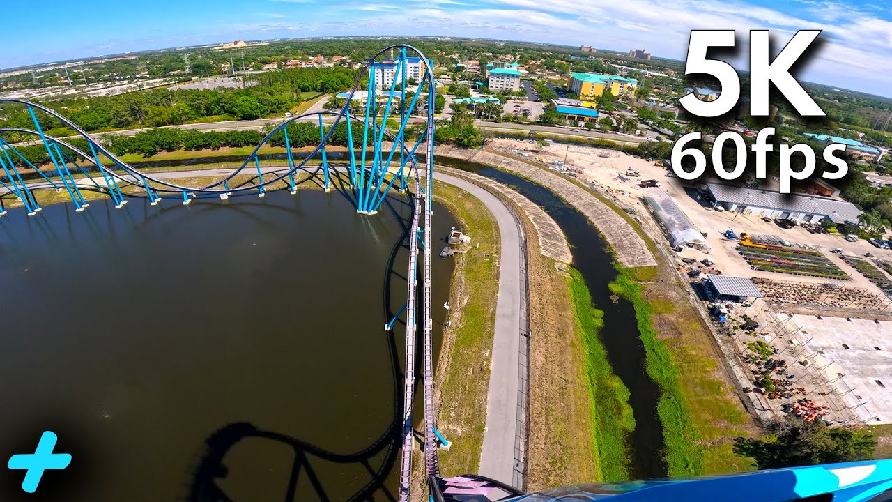Mako front row seat POV | SUPERVIEW in (5K 60fps) SeaWorld Orlando ...