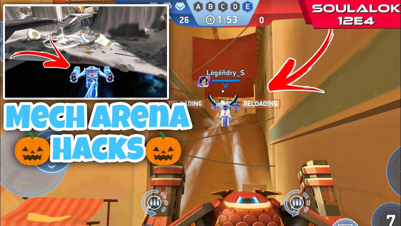 Mech Arena Glitch Hacks🎃 || Mech Arena Robot Showdown Wall Hacks🗿|| #mecharena #メカアリーナ #메크아레나 ...