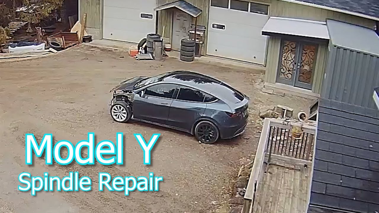 Tesla Model Y Spindle Repair - YouTube