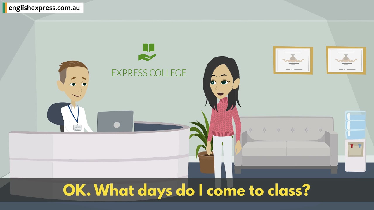 Going to Class - A new student (with captions) - YouTube