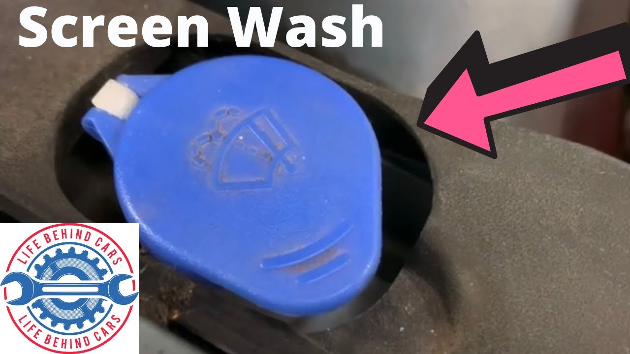 Ford Focus 2009 Screenwash Bottle Top Up Location - YouTube