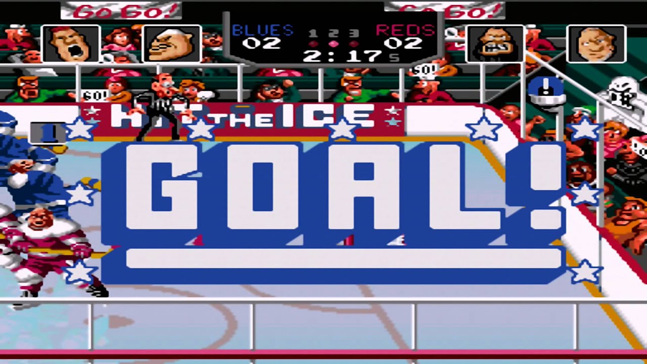 HIT THE ICE SNES HD Full Match - YouTube