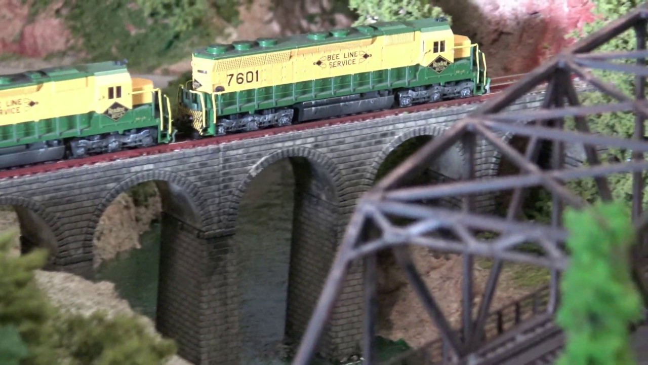 nscale model train layout prr - YouTube