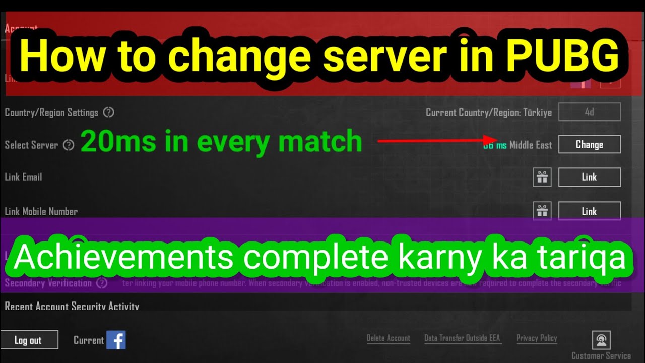 How to change server in PUBG mobile | Ms high kis liye huti h game me ...
