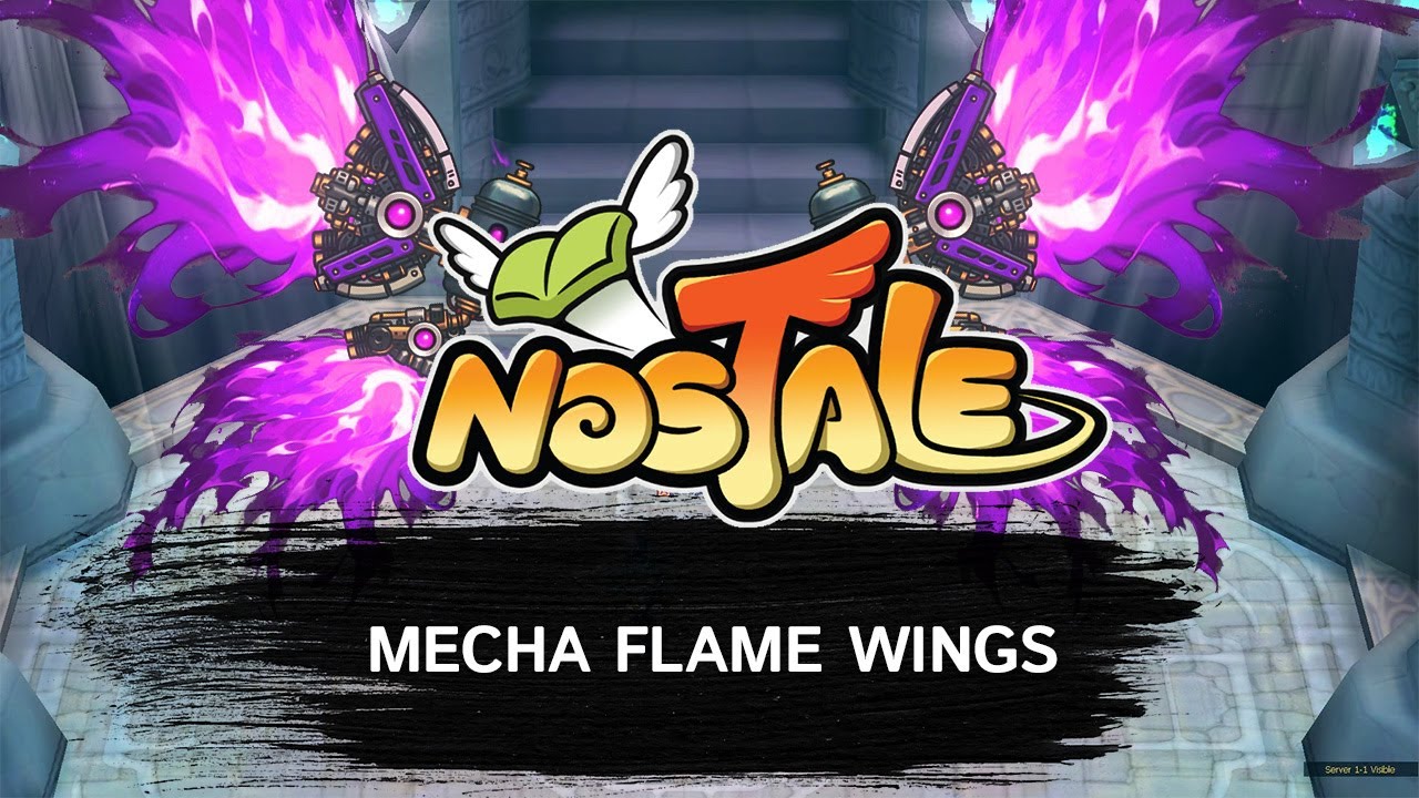 NosTale - the new Mecha Flame Wings! - YouTube