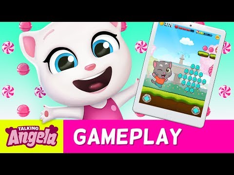 👸The Candy Princess - Talking Angela Plays Talking Tom Candy Run (Gameplay) 🍭