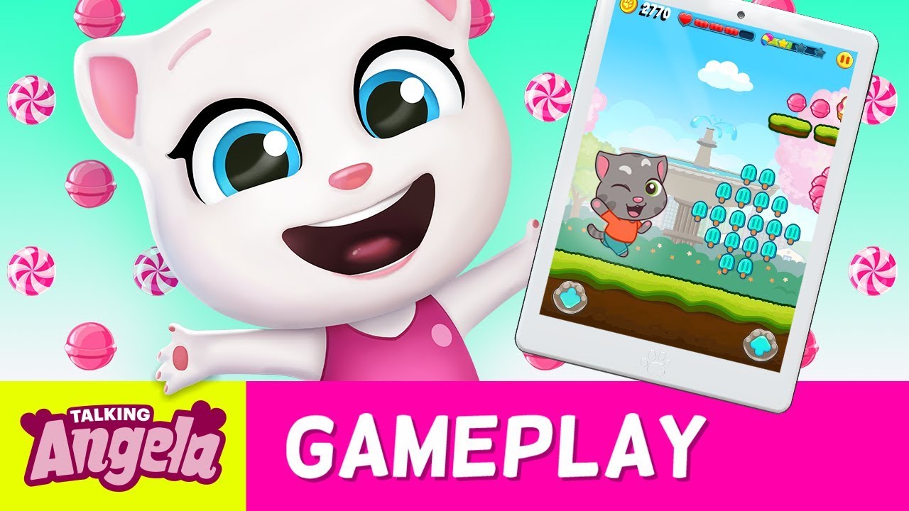 👸The Candy Princess - Talking Angela Plays Talking Tom Candy Run ...